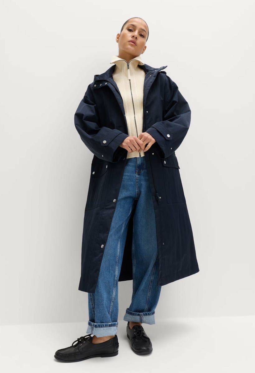 This chic M&S waterproof parka is the stylish answer to rainy-day dressing