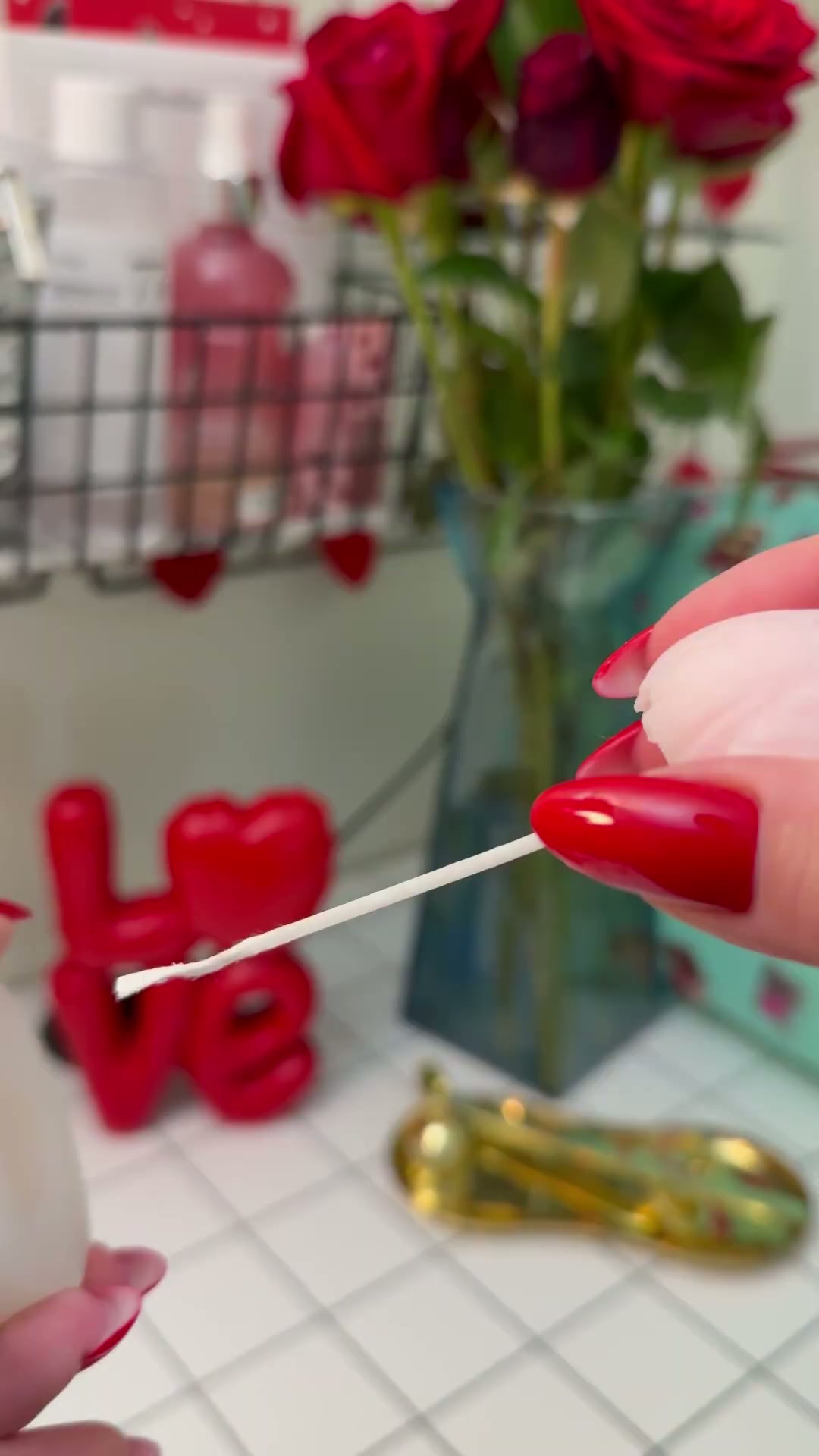 DIY Pink Flower Candle | Relaxing ASMR Craf🌷