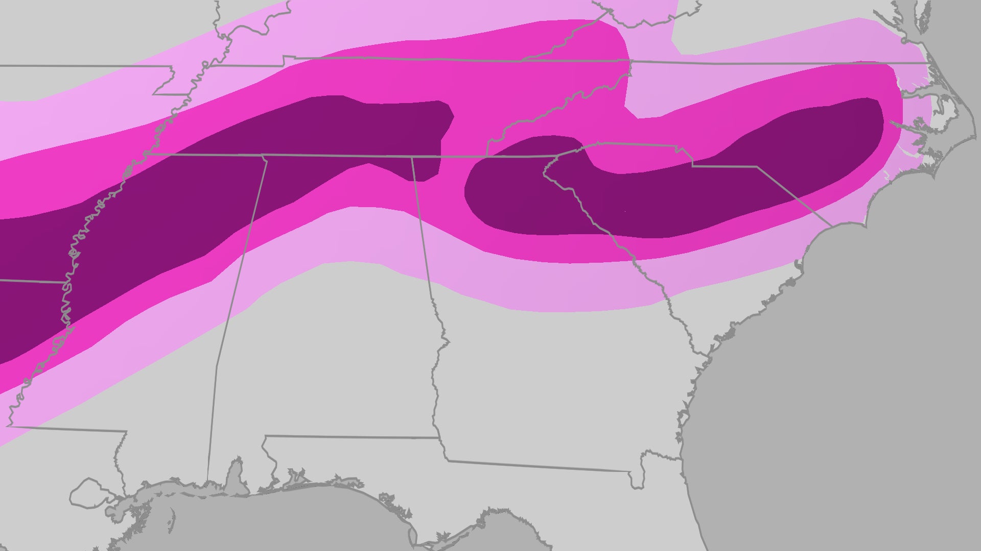 Winter storm’s damaging ice threatens Southeast