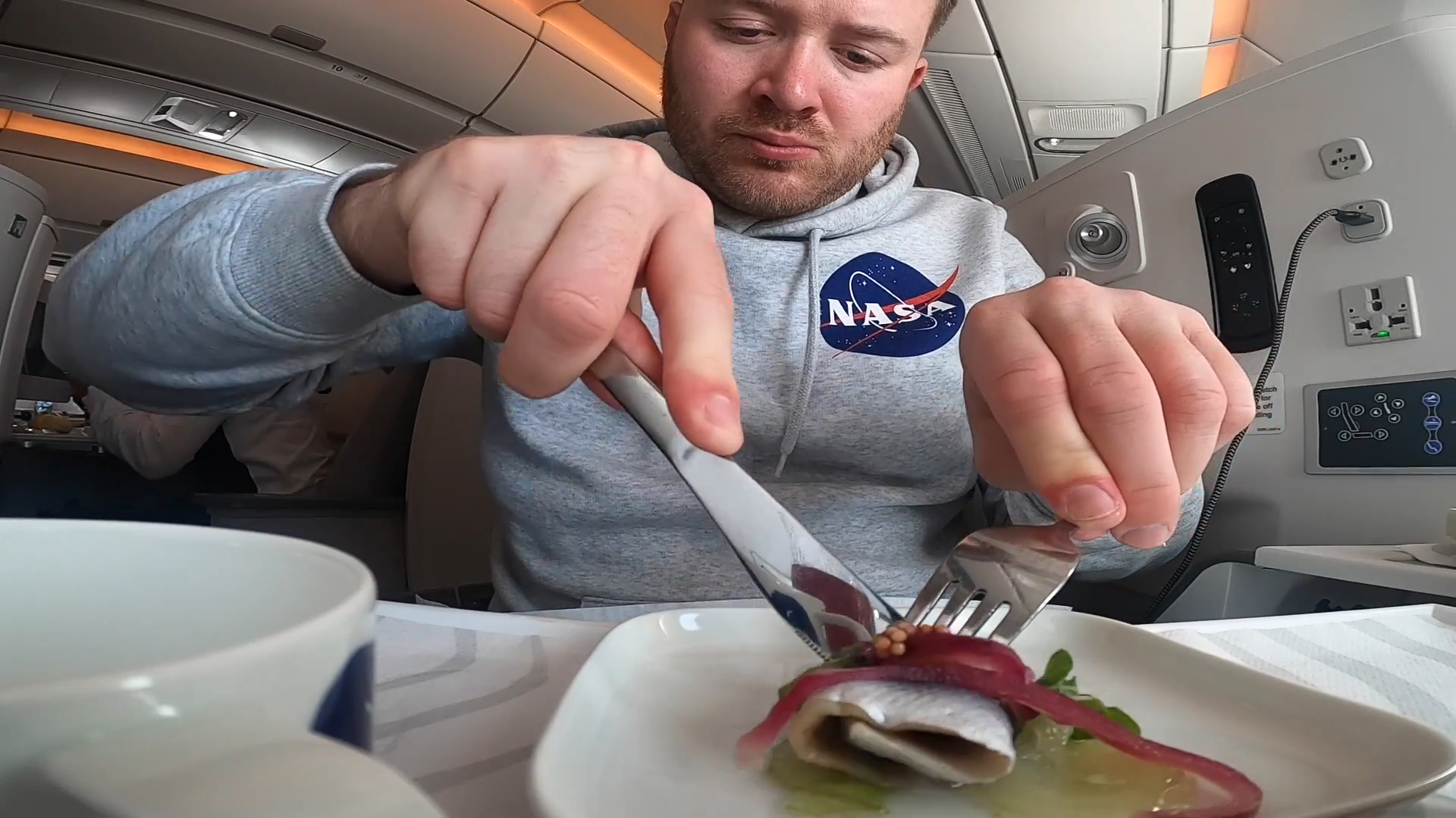 This is what Finnair’s signature Nordic dining in business class feels like