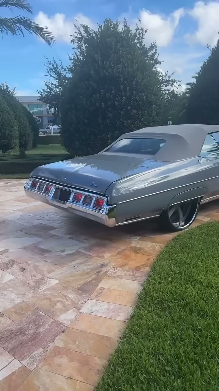 Rick Ross’s supercharged 73 Chevy Donk on 26’s