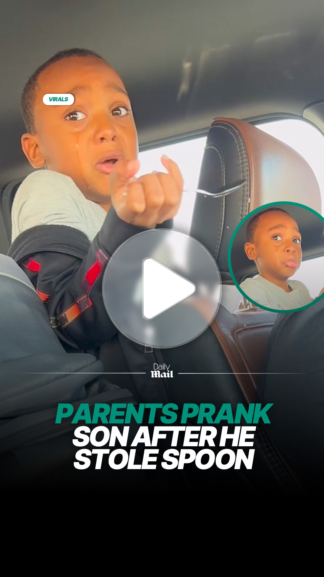 Parents prank son after he admits taking spoon from restaurant