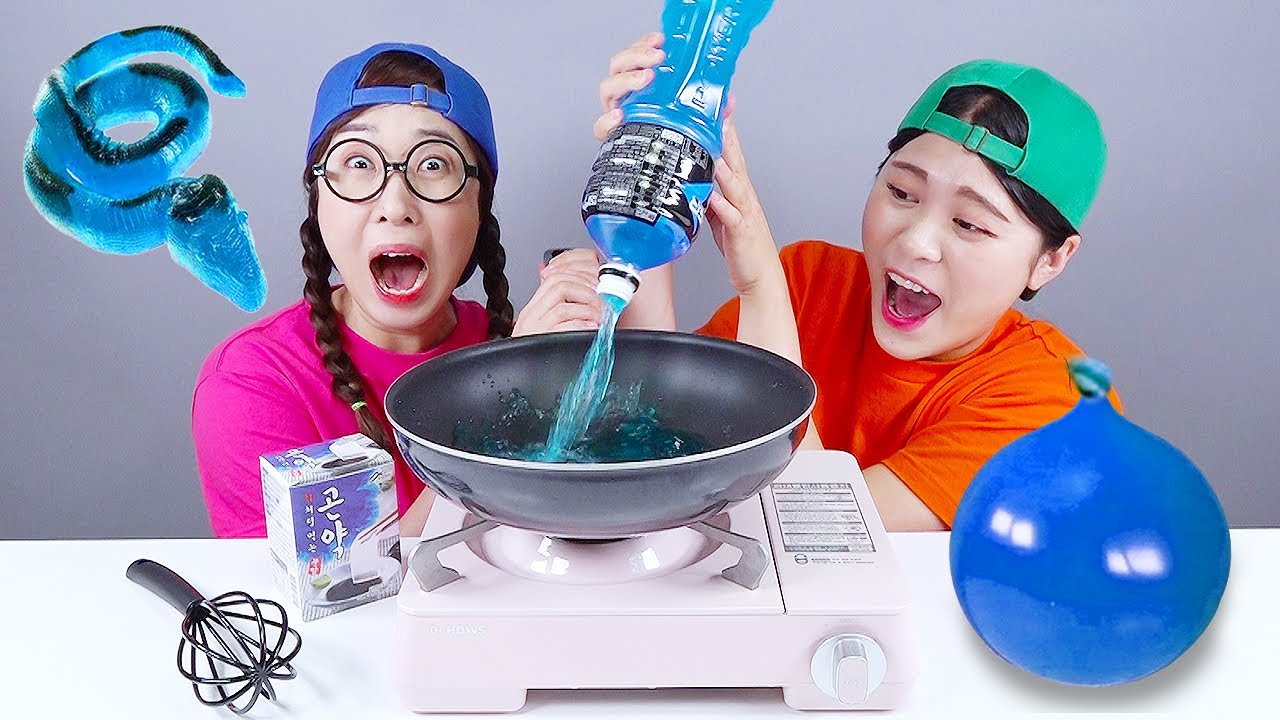 Pembuatan jelly raksasa mukbang DONA