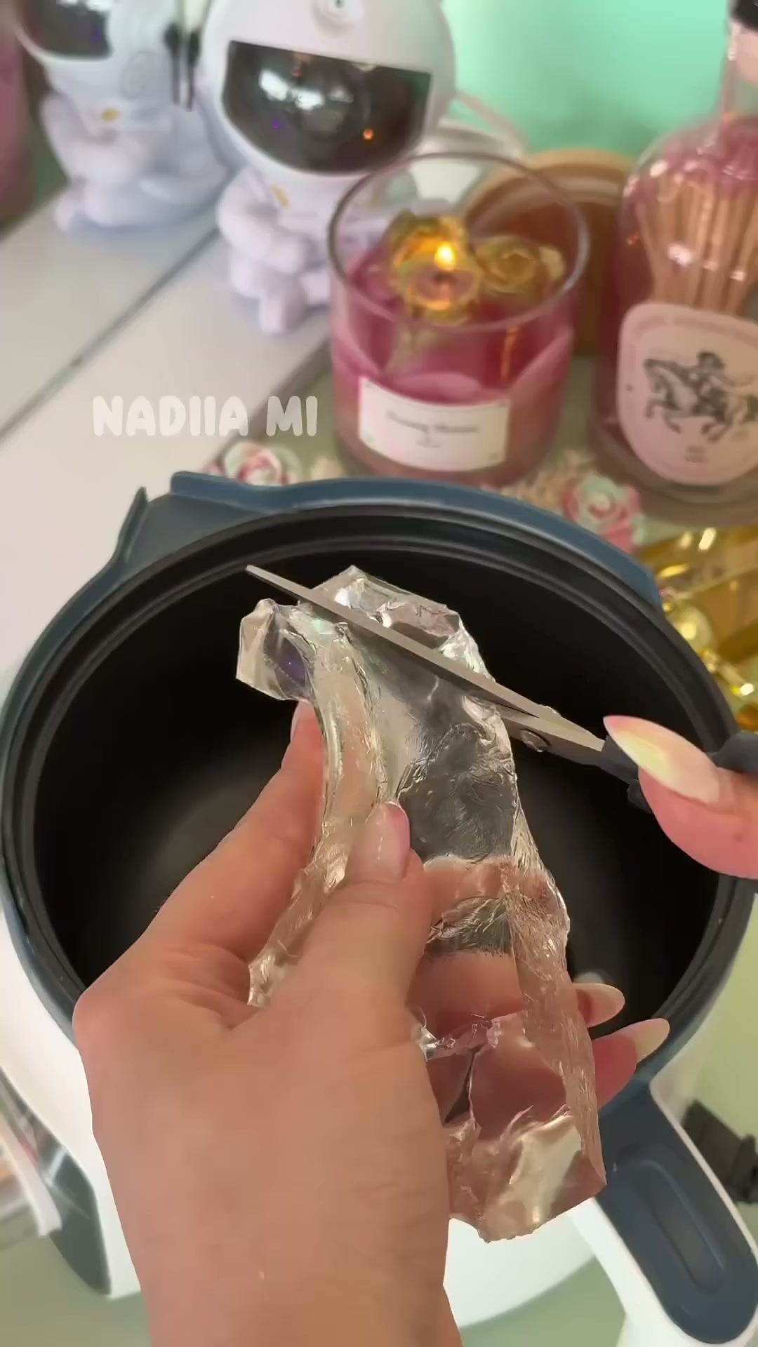 Luxe rose gel & soy candle ASMR | Quick DIY🌹