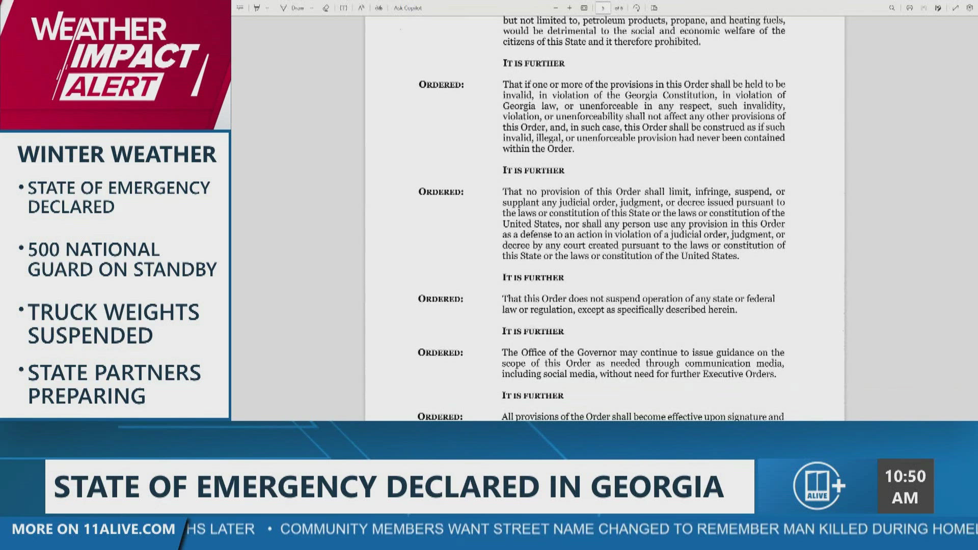 Gov. Kemp declares state of emergency