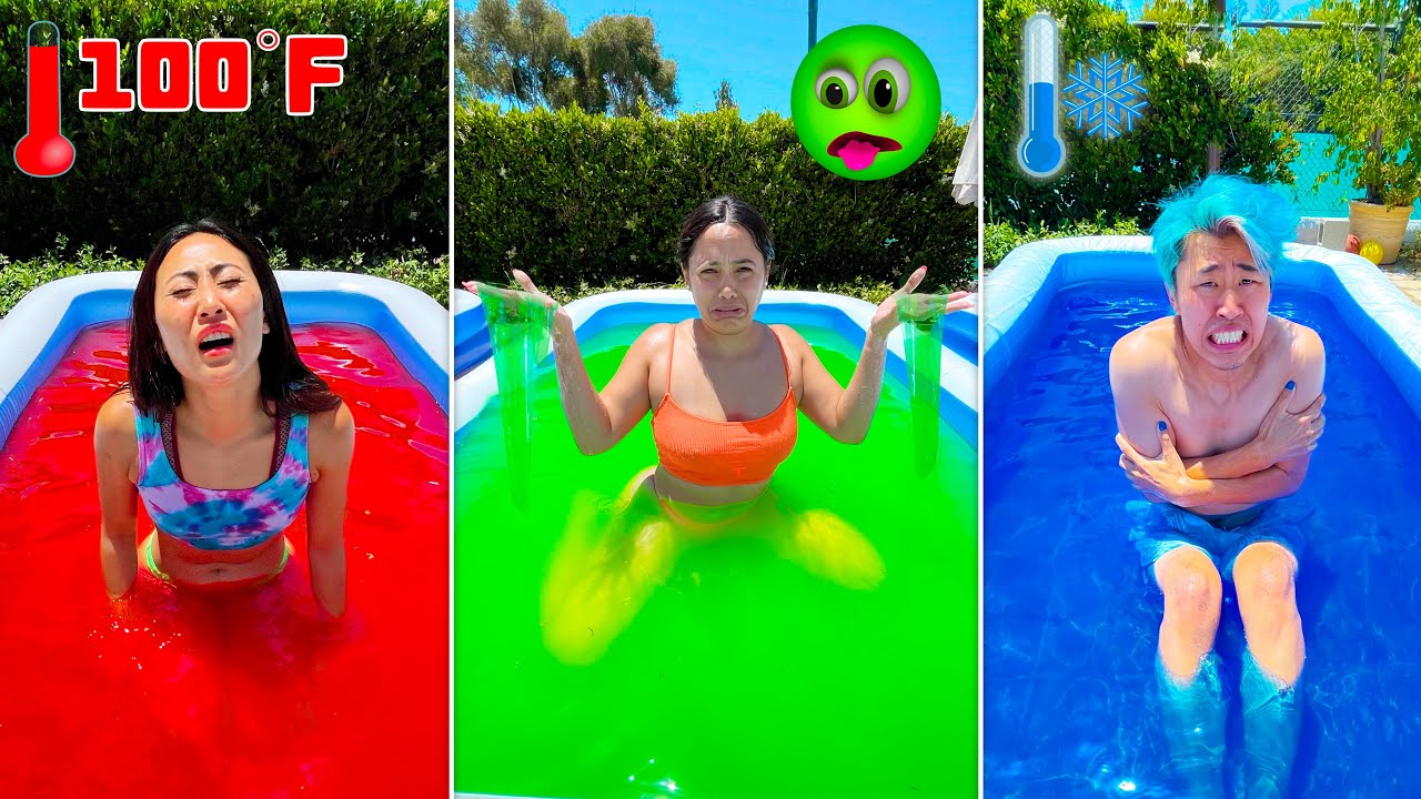 Last to leave the one color pool challenge wins!