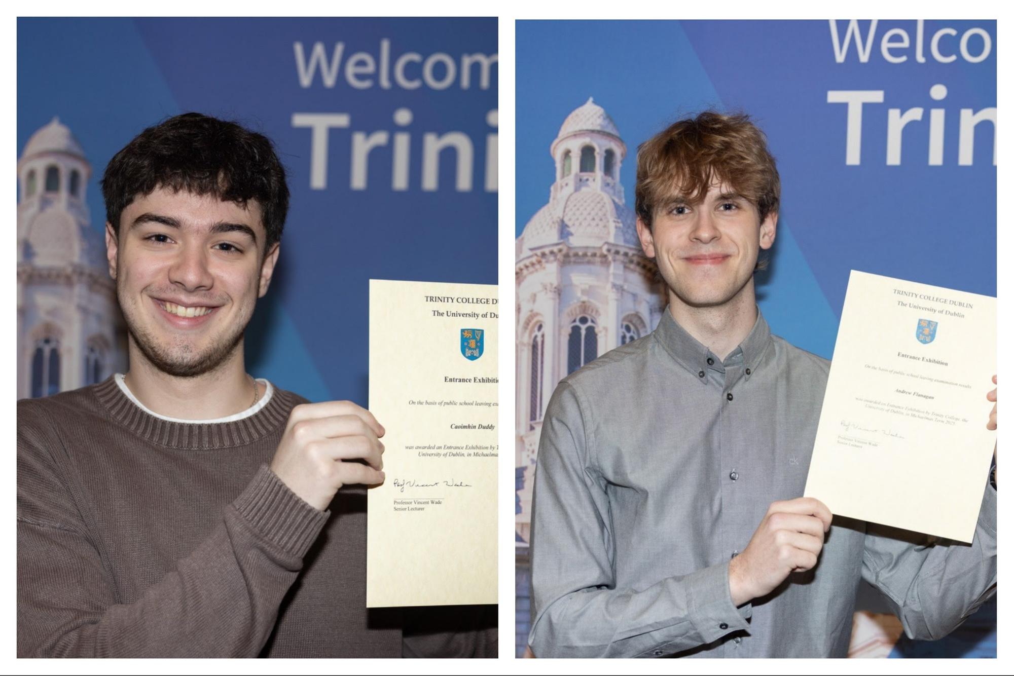 Derry students receive Trinity College Dublin entrance awards