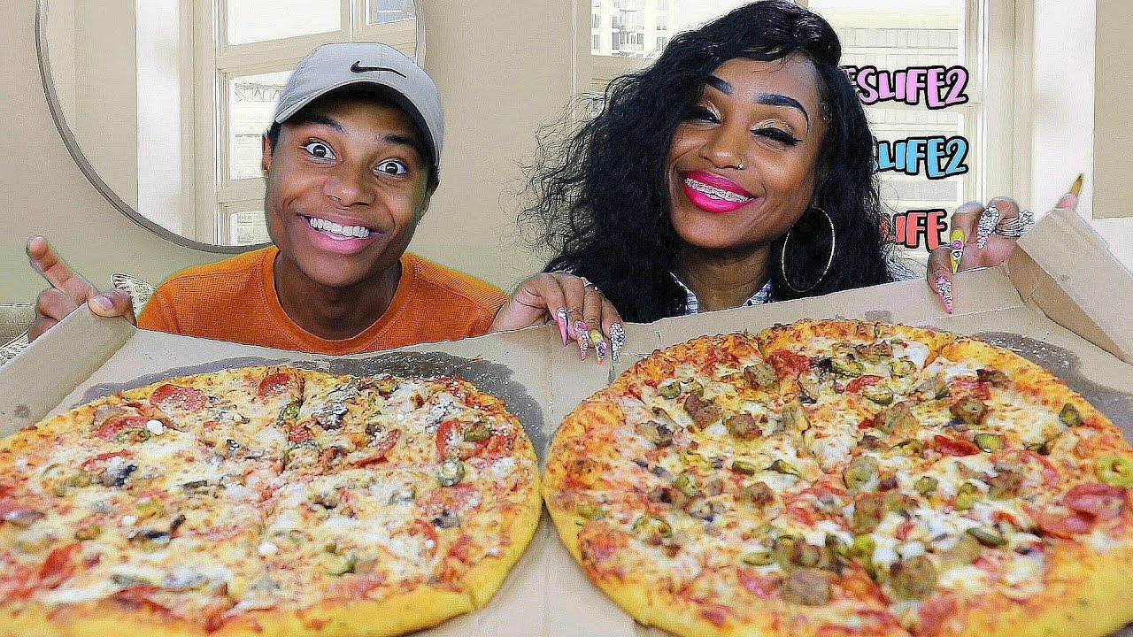 Domino's Pizza mukbang with Darius goes off
