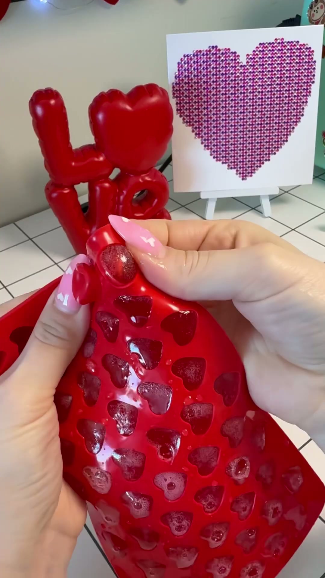 DIY gummy hearts | ASMR candy making