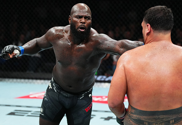 UFC vet Jairzinho Rozenstruik allegedly bit woman, arrested on multiple ...