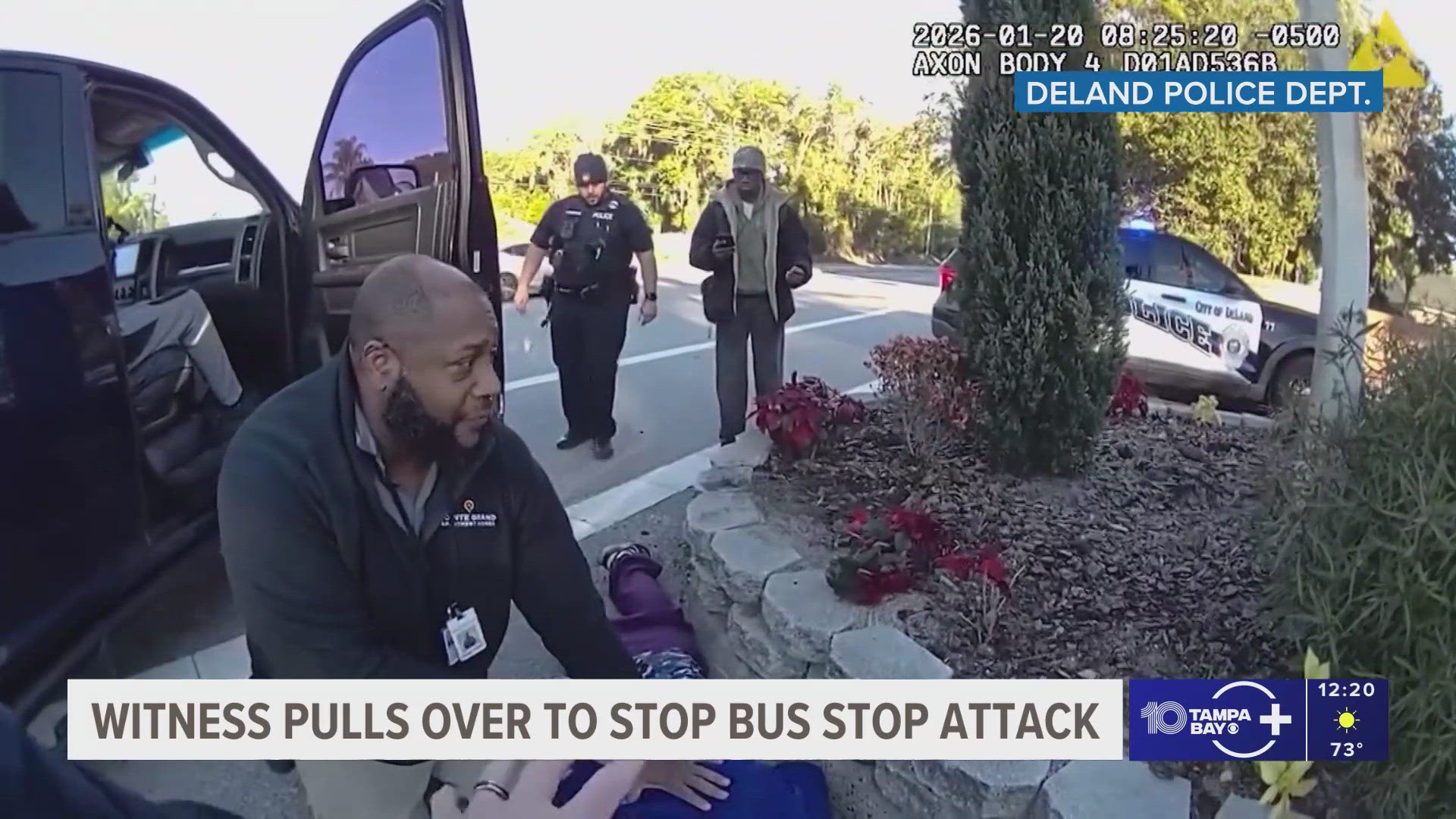 Man accused of random attack at Florida bus stop