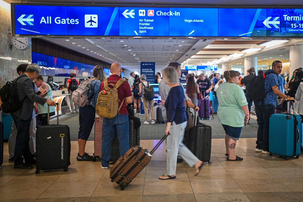 Orlando Airport (MCO) TSA line wait times as spring break travel peaks