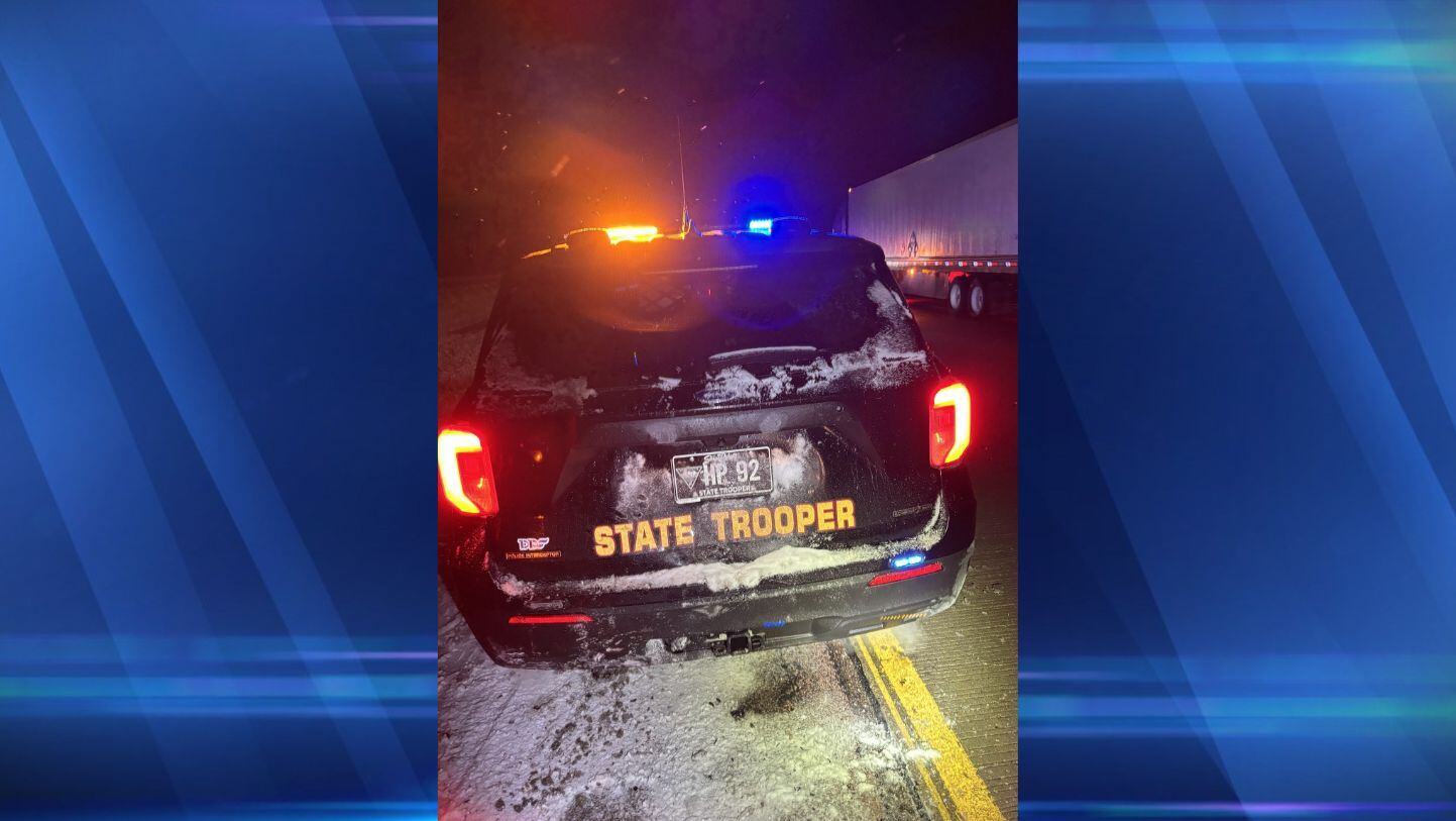 SD state trooper’s patrol vehicle struck while investigating crash