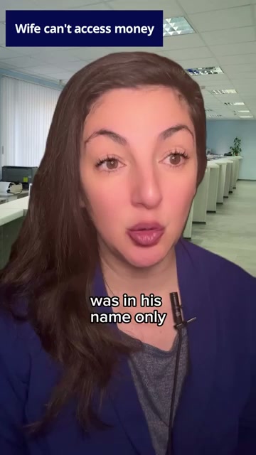 Wife denied access to deceased husband's bank account