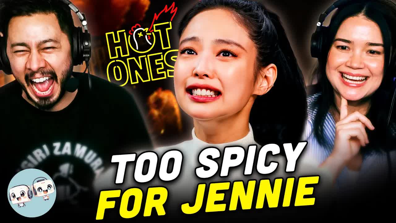 Jennie cries for help while eating spicy wings reaction | Funniest Hot ...