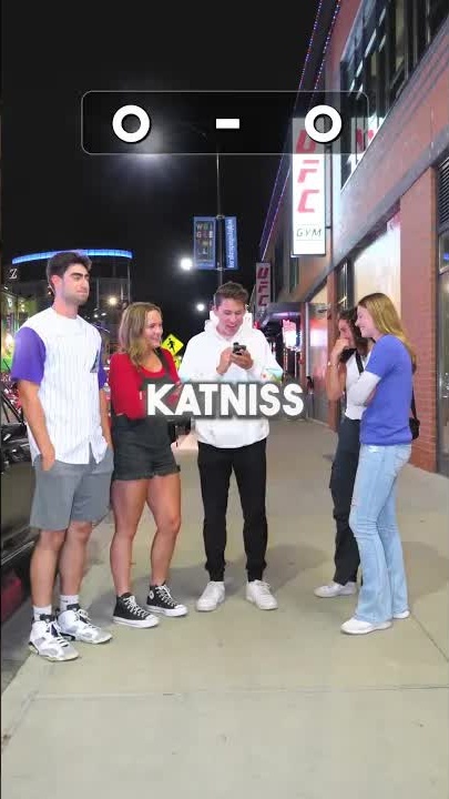 Friend group trivia challenge on camera