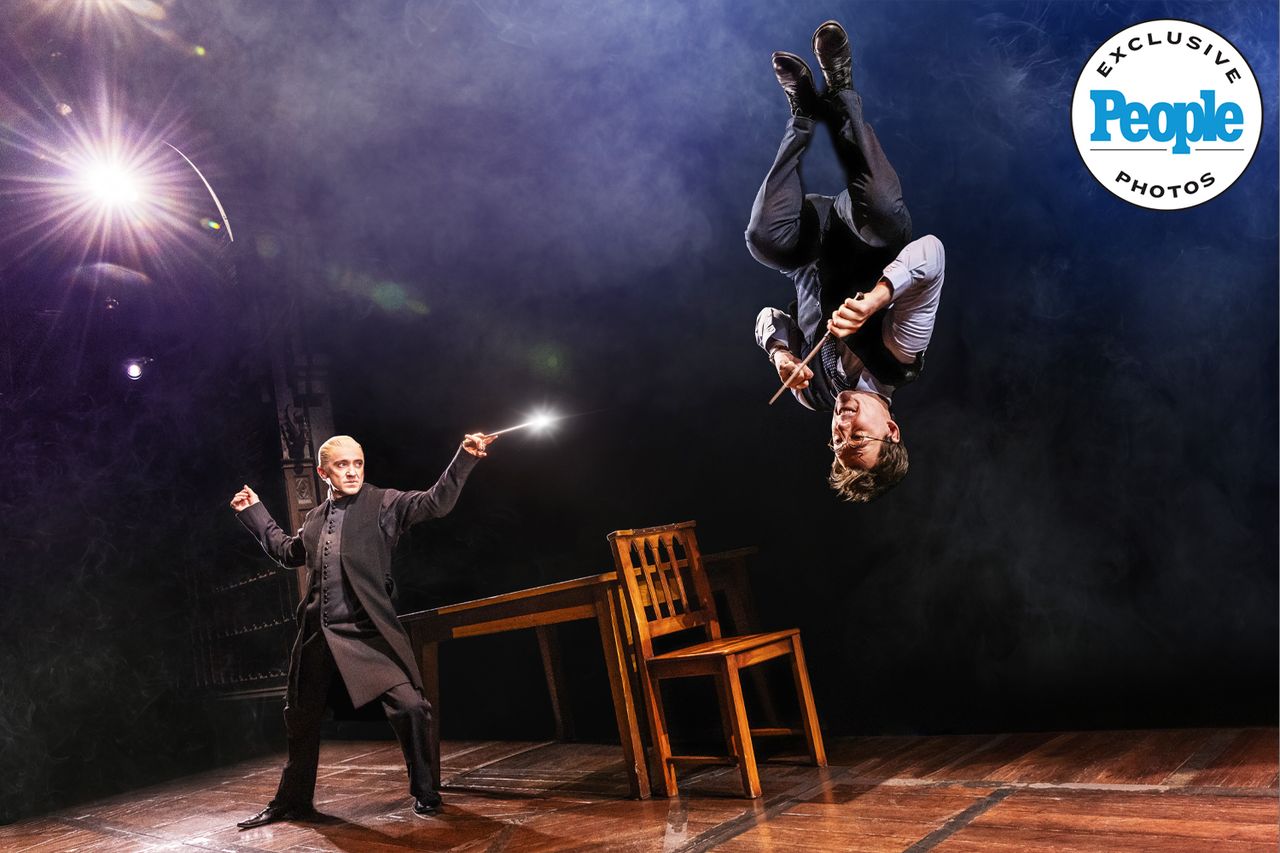 Tom Felton makes magic in new production photos from Broadway's "Harry ...