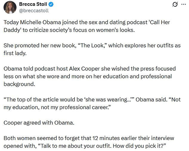 Michelle Obama blasts society's obsession with appearance - despite ...