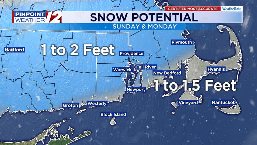 WPRI 12 weather now 1/22/26: Arctic air and snow for the weekend