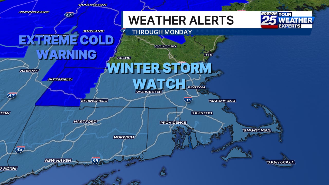 Winter storm watch issued in most of Massachusetts as major snowstorm ...
