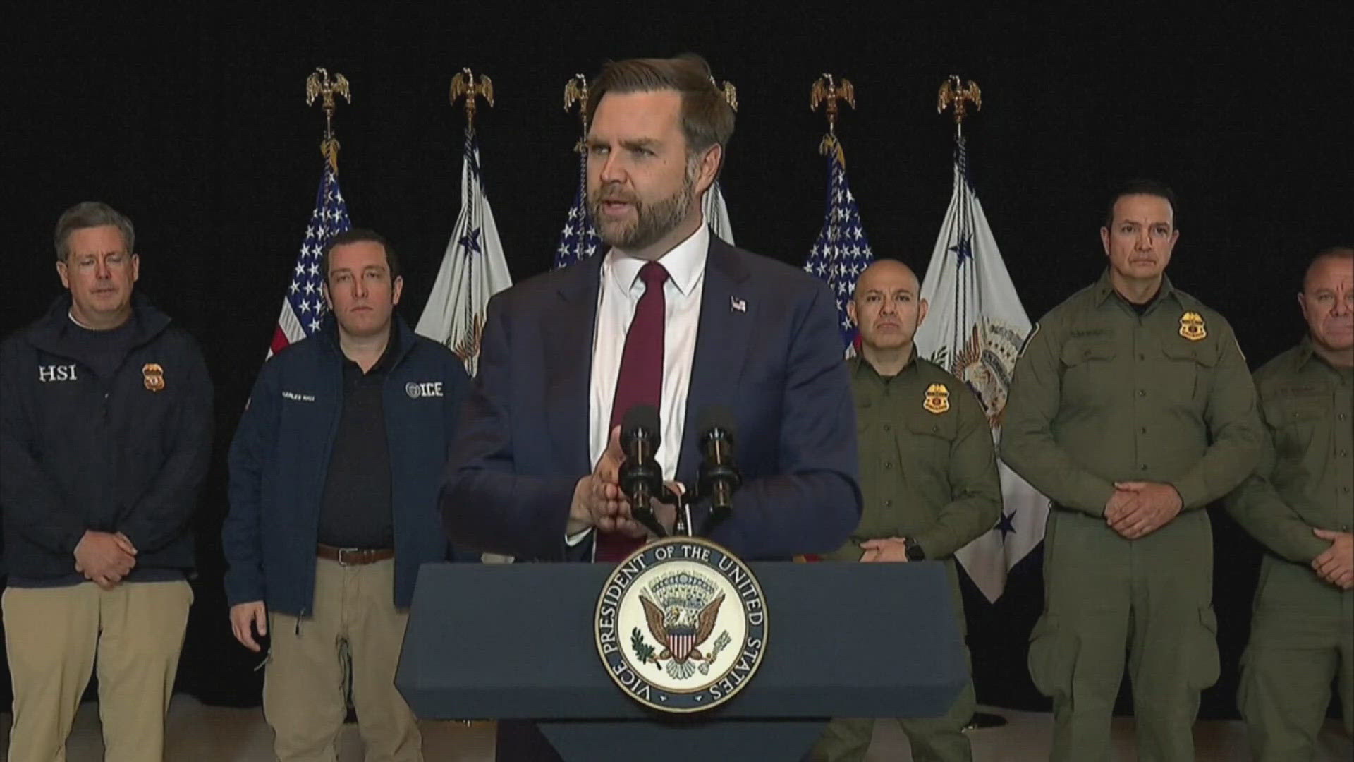 Vice President JD Vance visits ICE agents in Minneapolis amid protest