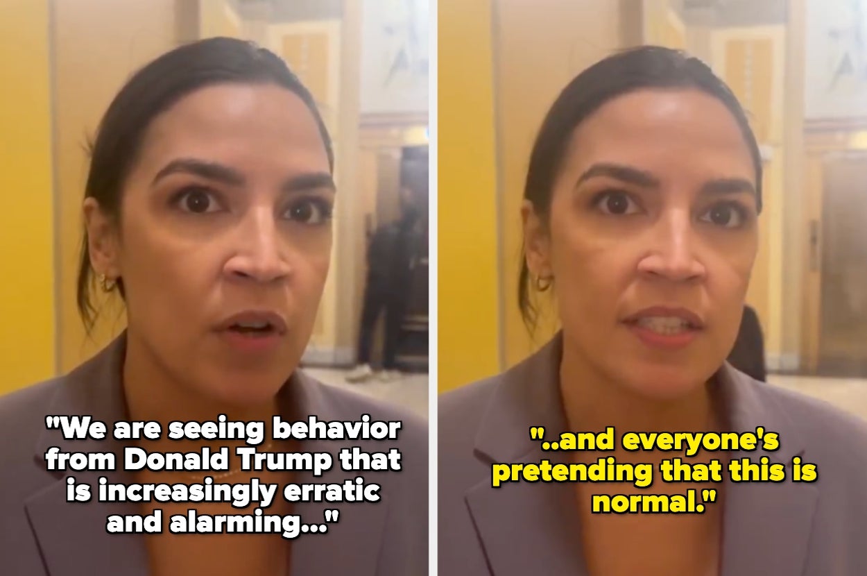 AOC did not mince words when a reporter asked about Trump's cognitive ...