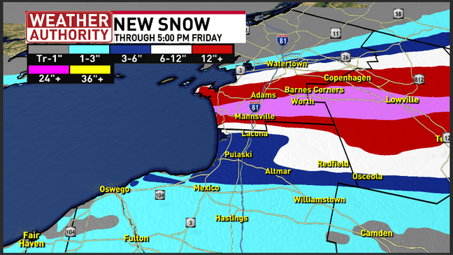Alerts for lake effect snow, arctic cold first. Widespread snowstorm ...