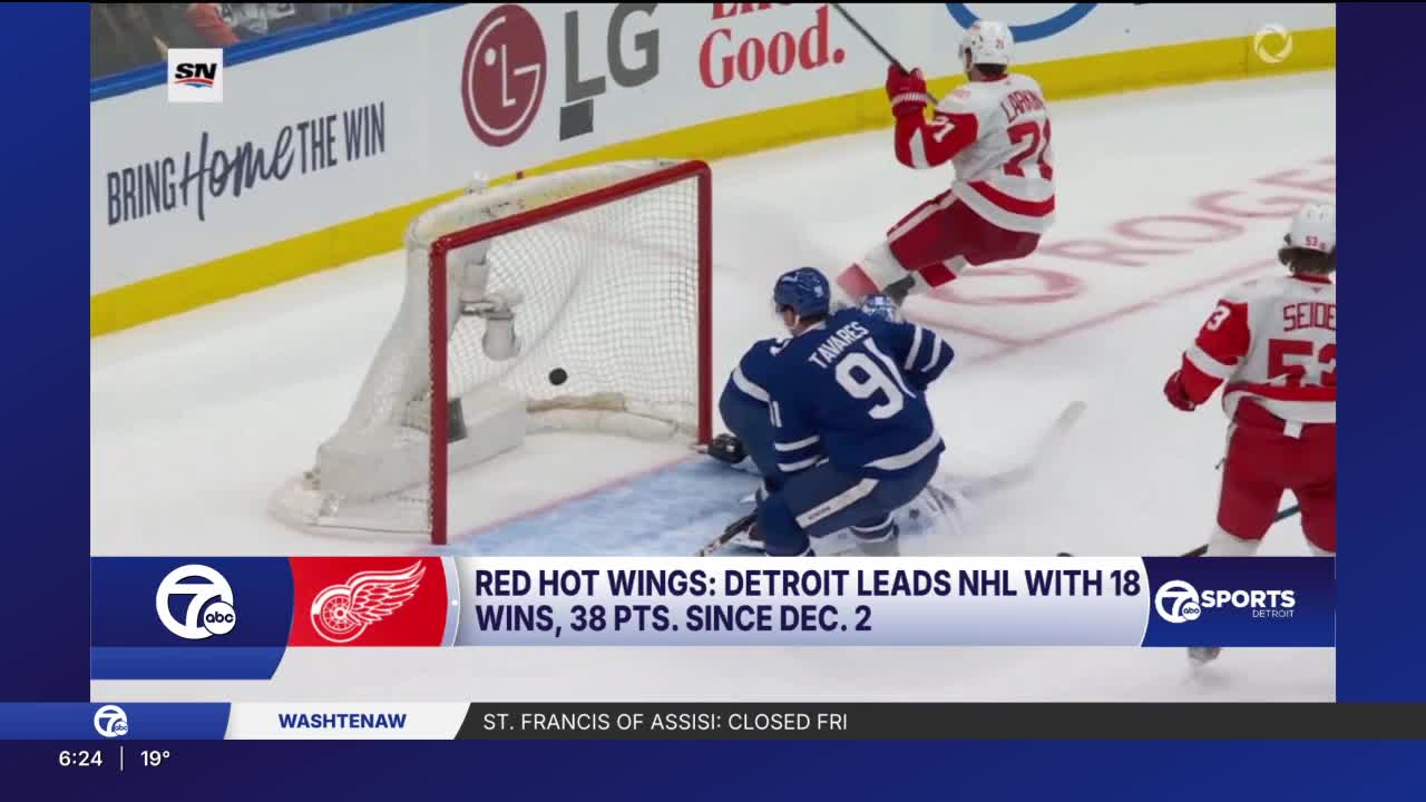 Dylan Larkin: Red Wings are 'pushing even harder' amidst winning