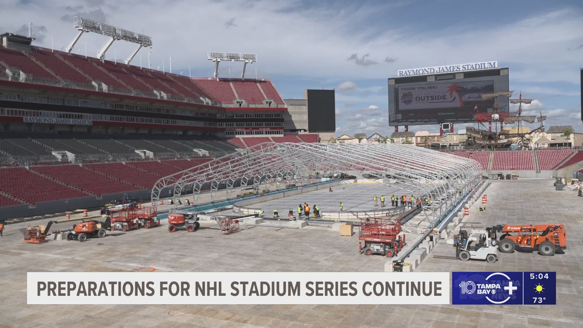 Lightning outdoor game at Raymond James Stadium could be warmest NHL ...