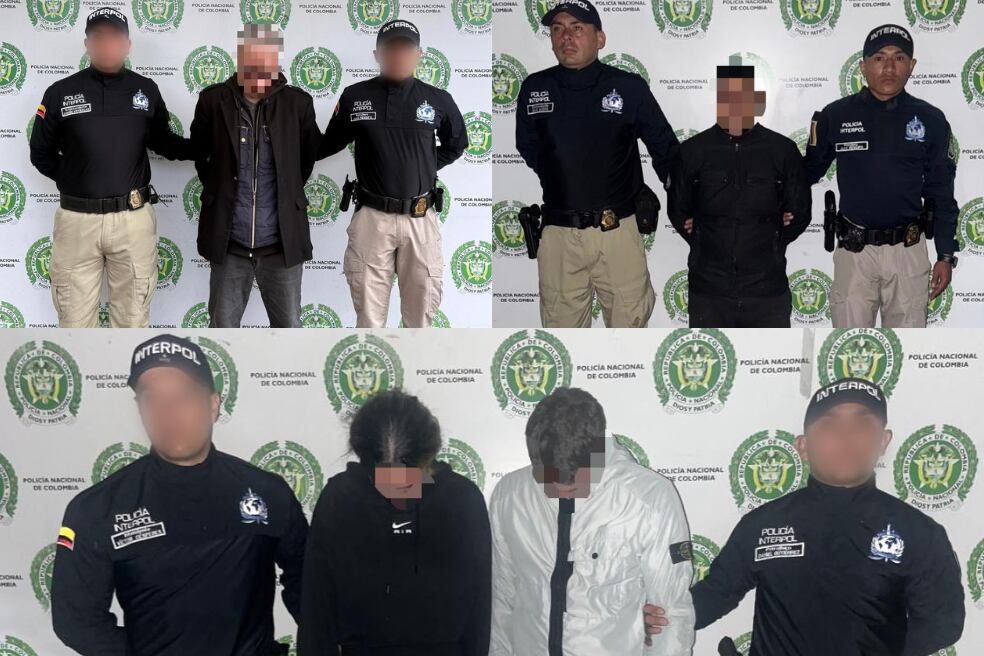 En los primeros días de 2026, Interpol retuvo en Colombia a 15 prófugos ...