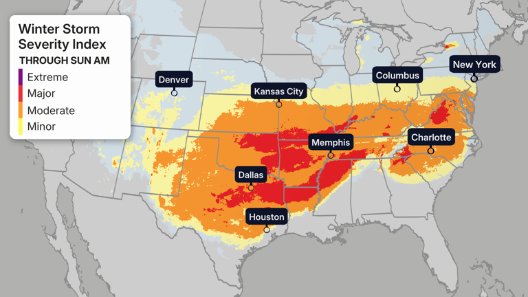 Winter storm Fern maps tracker: Alerts, radar, snowfall outlook, ice ...