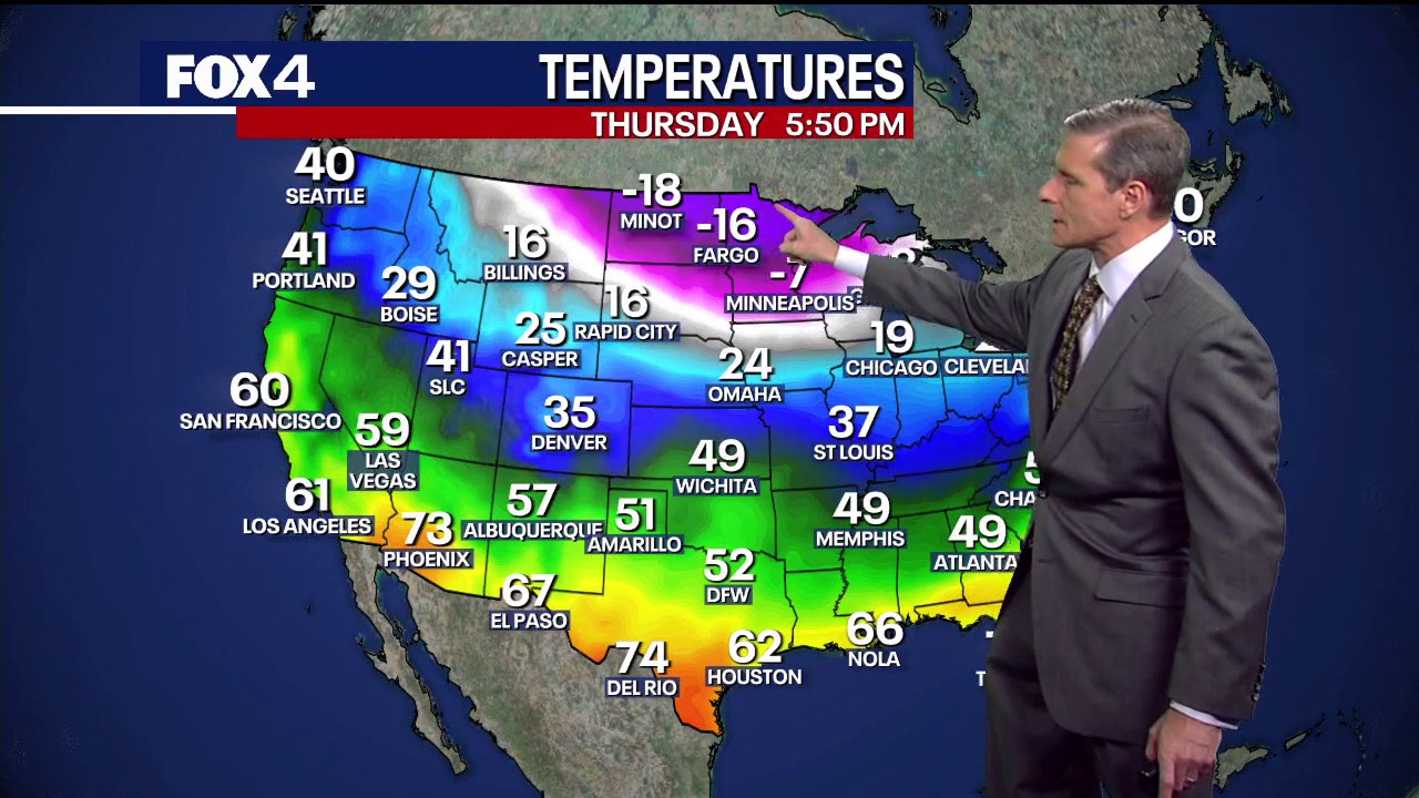 Dallas weather: Jan. 22 evening forecast