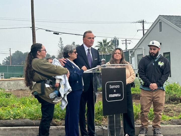 Altadena family gets keys to new modular home being built