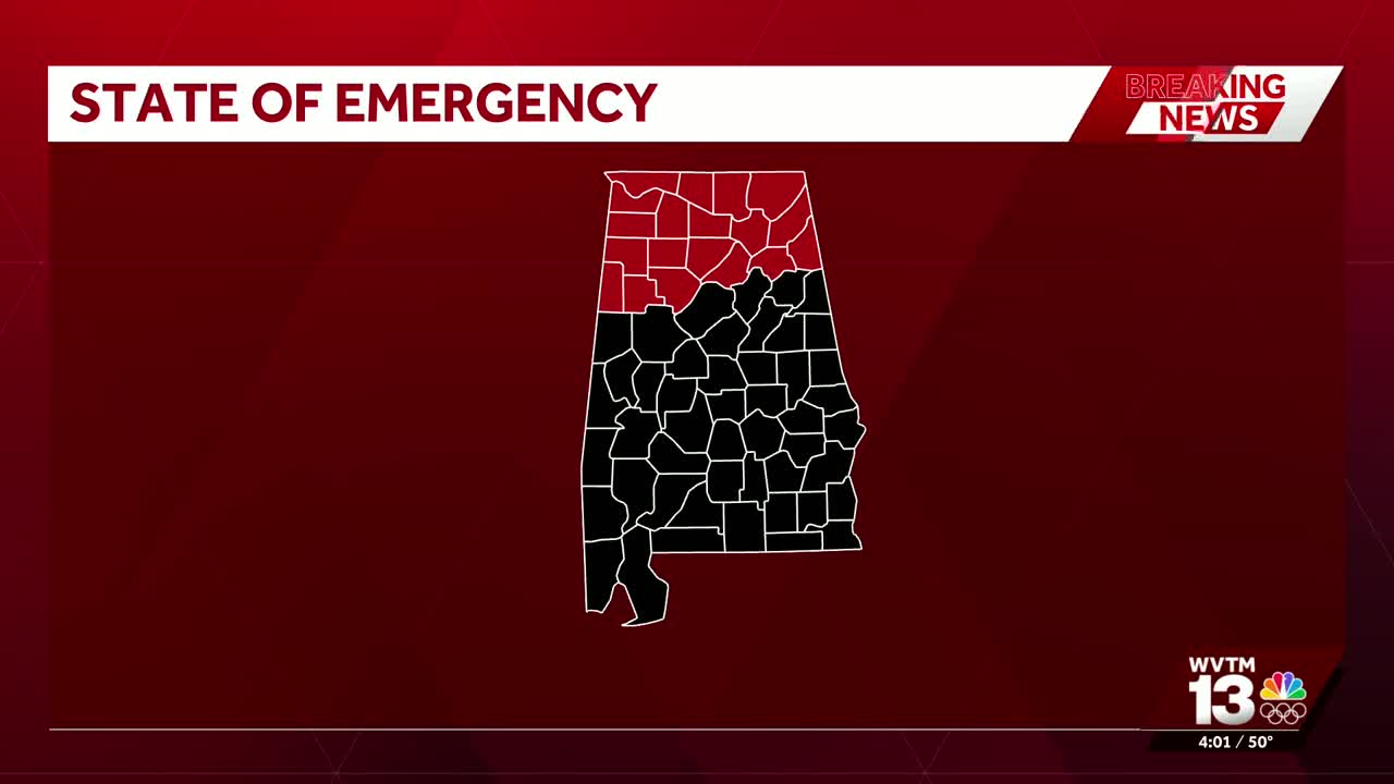 Gov. Kay Ivey issues 'state of emergency' for 19 counties in northern ...