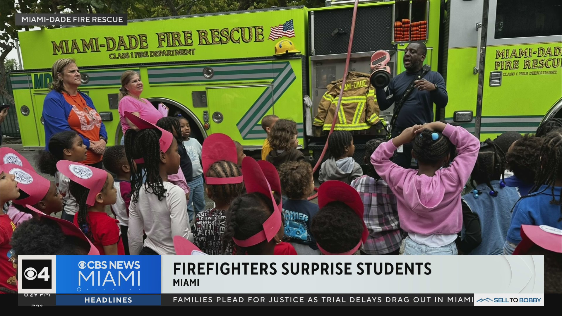 Miami-Dade Fire Rescue surprises students with fun fire safety ...