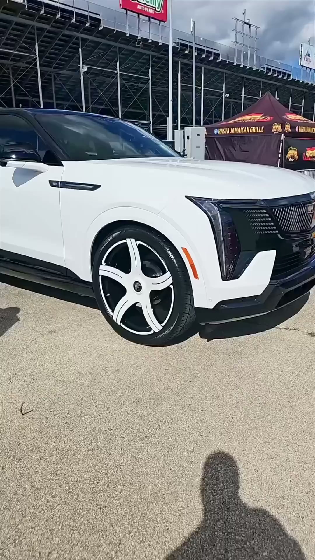 White 2025 Cadillac Escalade IQ on 28” Forgiatos