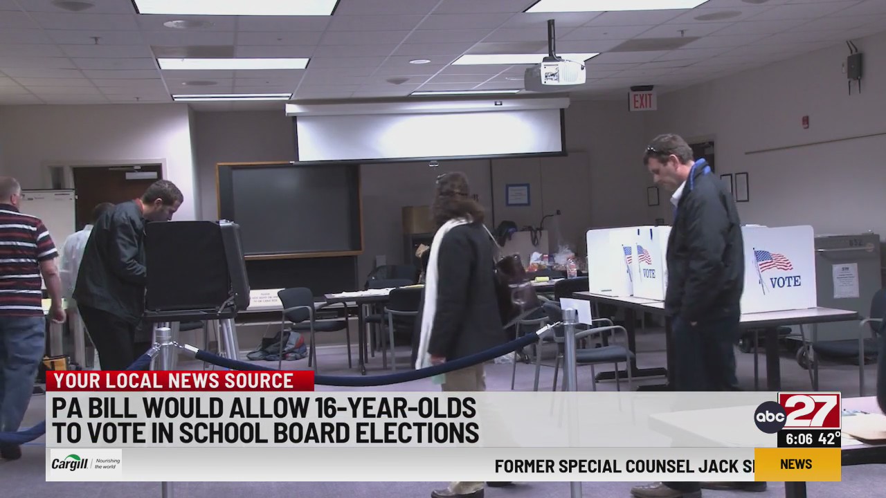 Pennsylvania lawmakers propose lowering voting age for certain elections