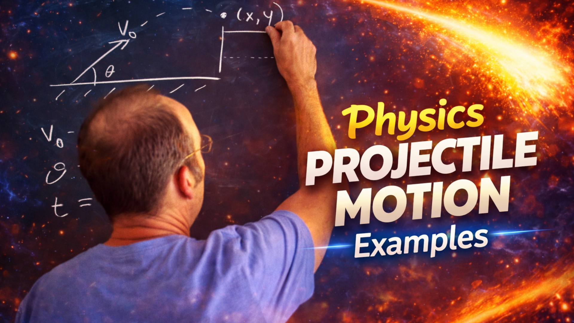 Projectile motion practice: Solved physics problem examples