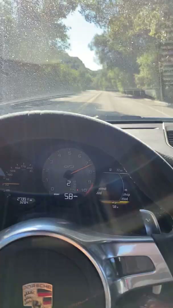 Porsche GT3 launch control POV
