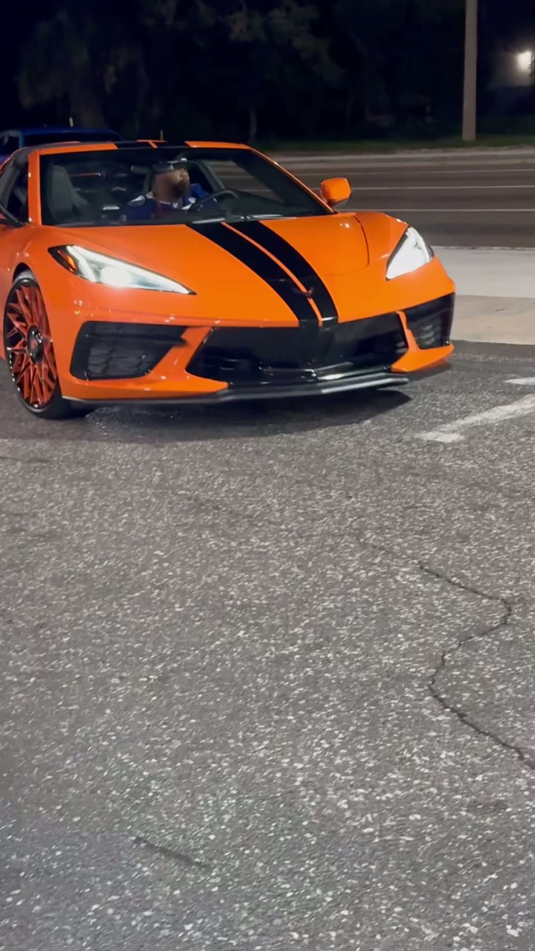 Orange Corvette on 22’s Forgios