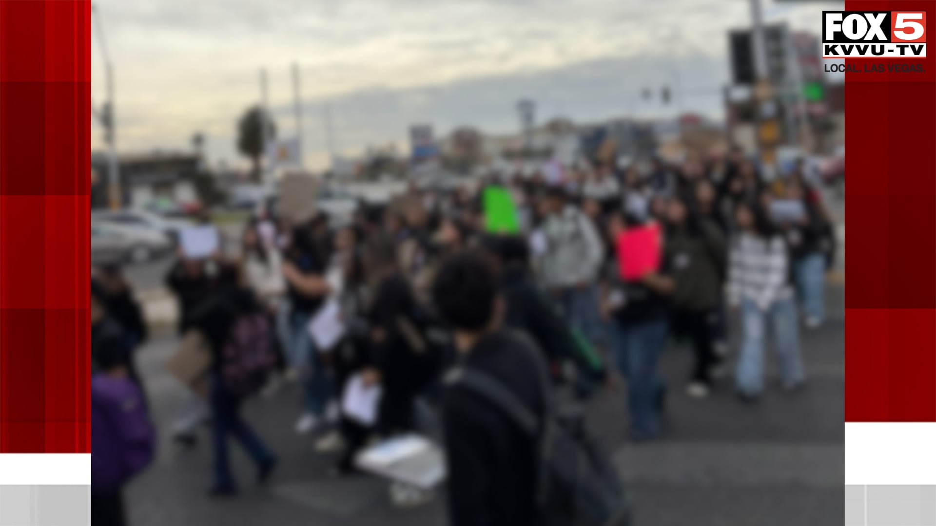 High school students continue walkouts for second day in Las Vegas
