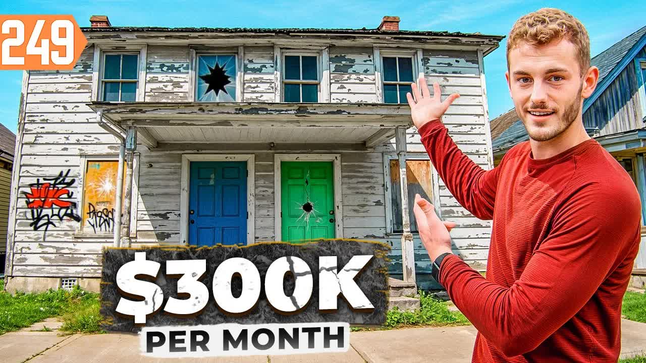 He delivered burgers… now makes $300K/month with real estate at 24