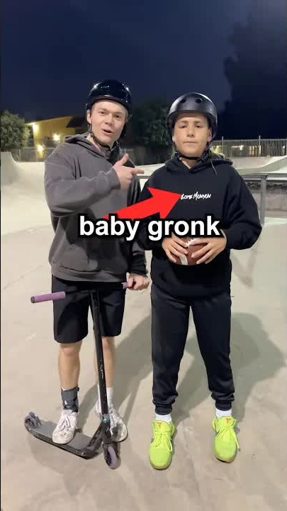 Baby Gronk learns scooter tricks!
