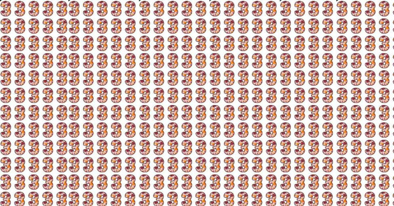 Where is the odd number hiding? Check your visual acuity by finding it ...