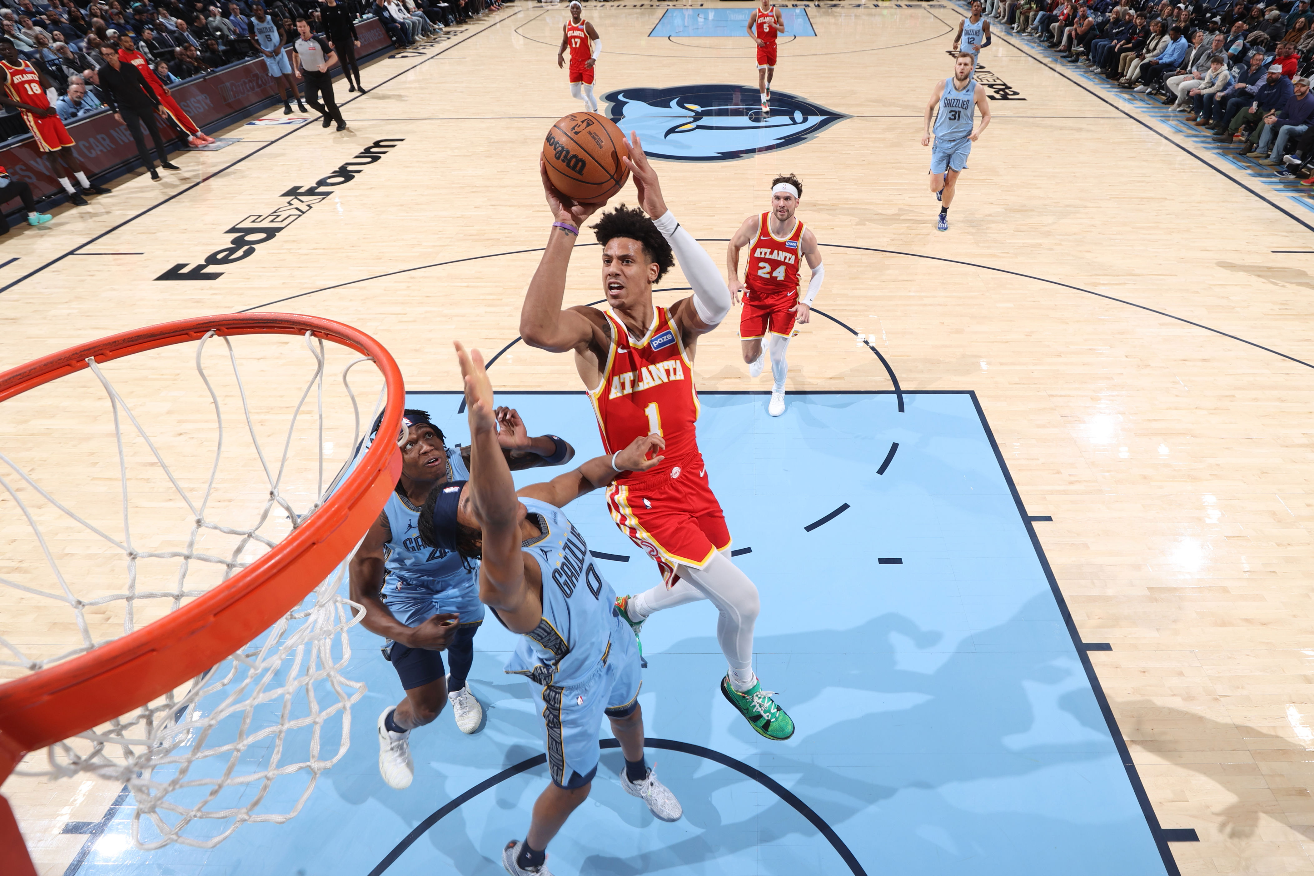 Hawks rally in Memphis, defeat Grizzlies behind Johnson’s all-around night