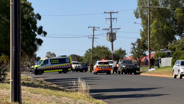 Urgent search for gunman, three shot dead