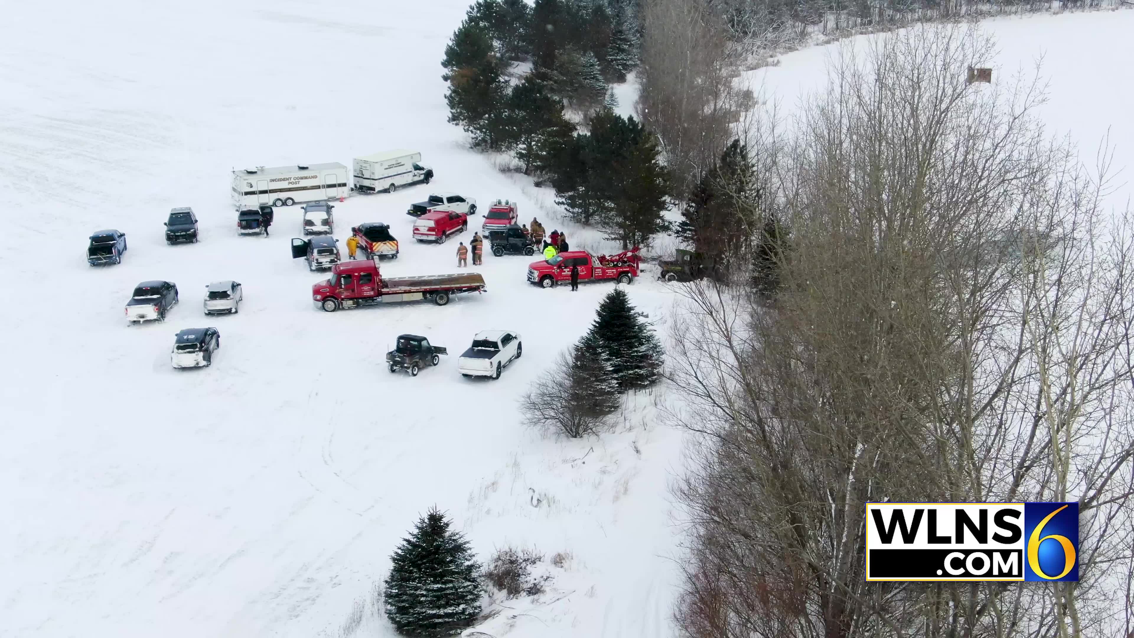 Toddler, grandfather die after falling through ice in Westphalia Township