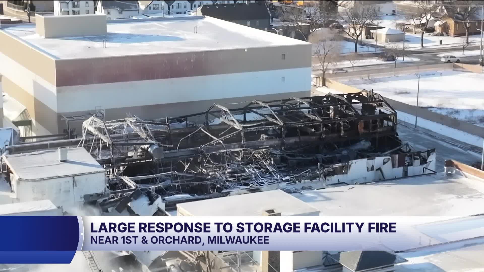 Investigation continues into cause of large storage facility fire in ...