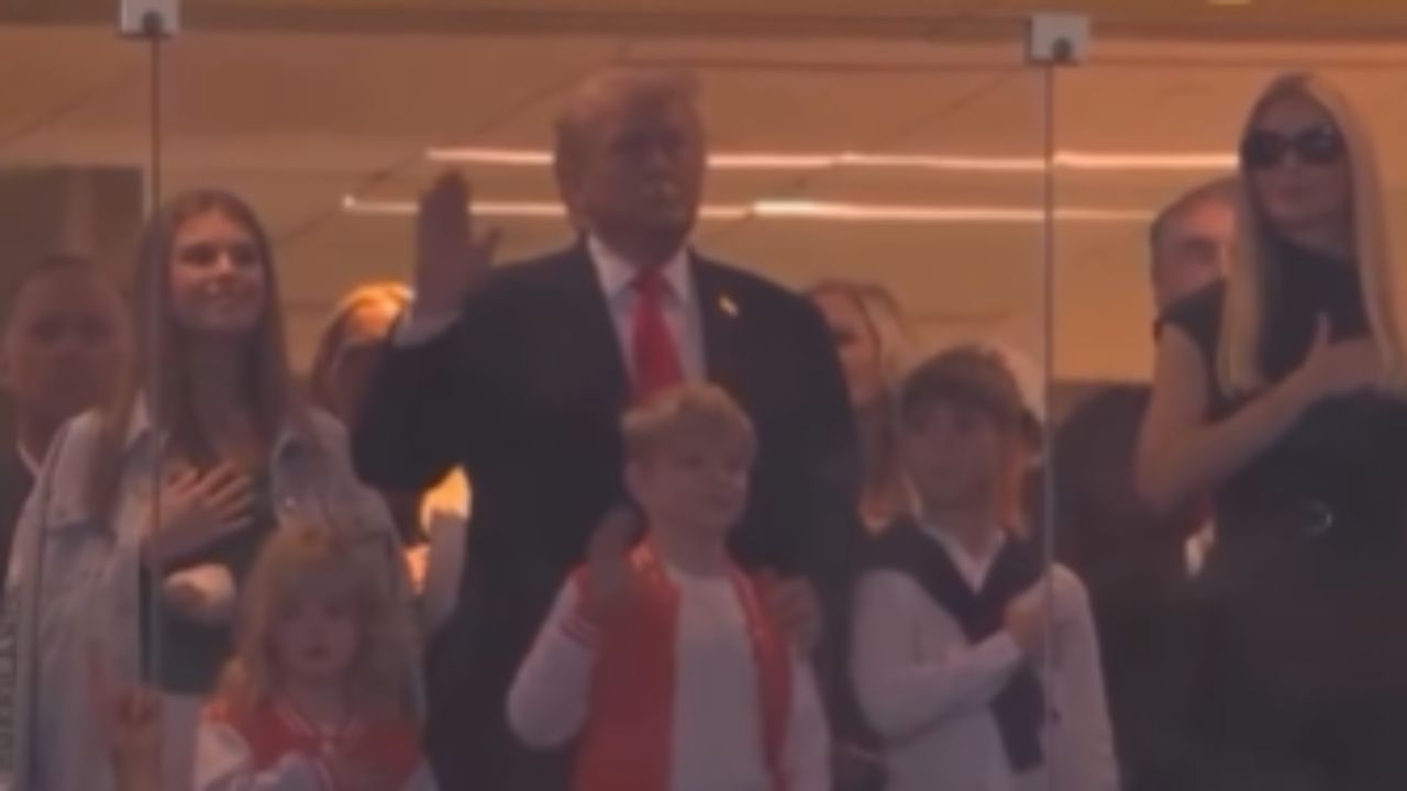 Cameras capture awkward moment during college football game attended by ...