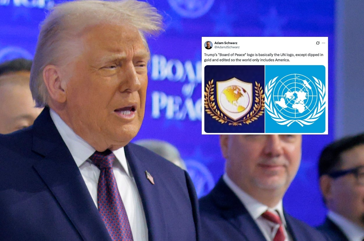 Donald Trump’s new “Board of Peace” logo is getting dragged for being ...